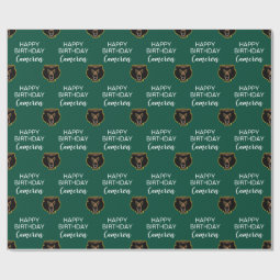 Happy Birthday | Baylor Bear Logo Wrapping Paper | Zazzle