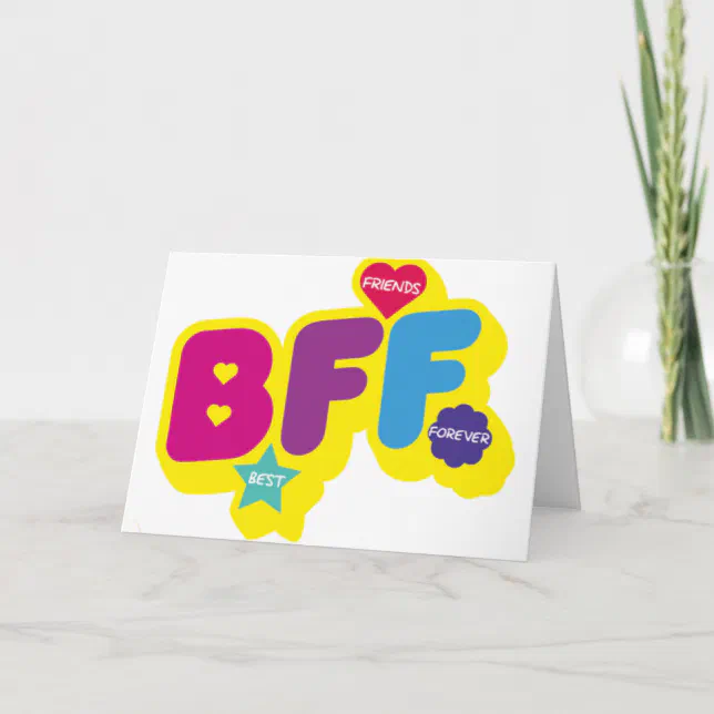 **HAPPY BIRTHDAY BEST FRIEND FOREVER** CARD | Zazzle