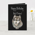 Happy Birthday, Best Friend, Wolf, Wolves, Animal Card | Zazzle