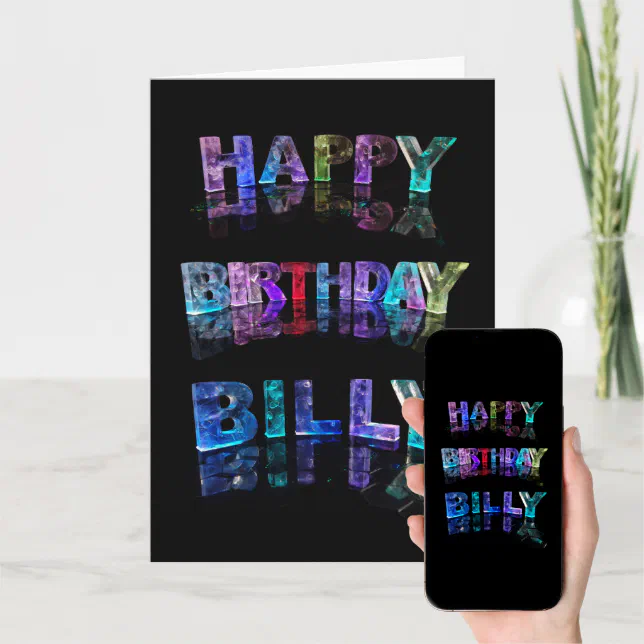 Happy Birthday Billy Card | Zazzle