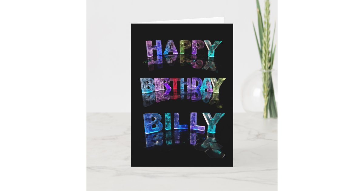 Happy Birthday Billy Card | Zazzle
