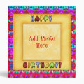 Happy Birthday Binder | Zazzle