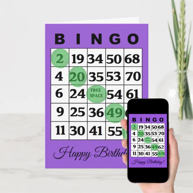 Happy Birthday BINGO Card | Zazzle