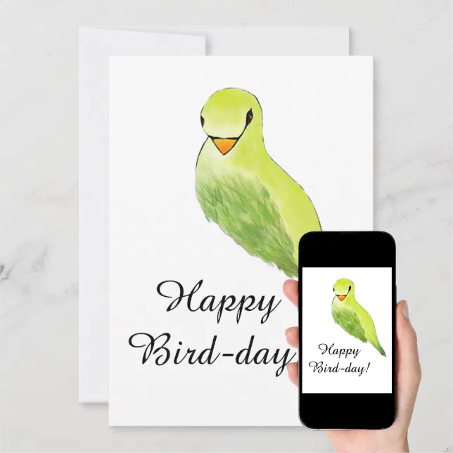 Happy Birthday Bird Pun Card | Zazzle
