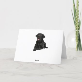 Happy Birthday Black Labrador Puppy Dog - Verse Card | Zazzle