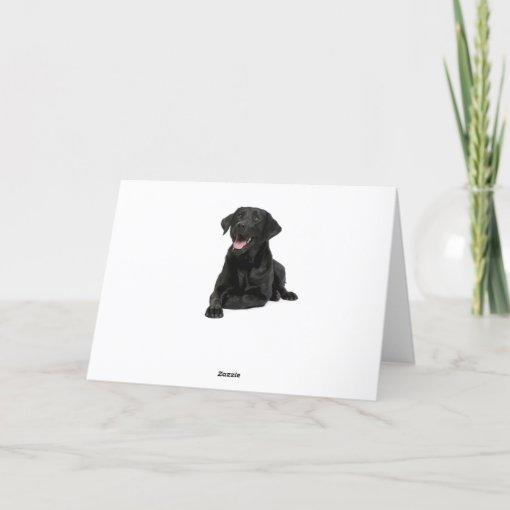 Happy Birthday Black Labrador Puppy Dog - Verse Card | Zazzle