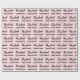 Happy Birthday Black Script Name Light Pink Wrapping Paper | Zazzle