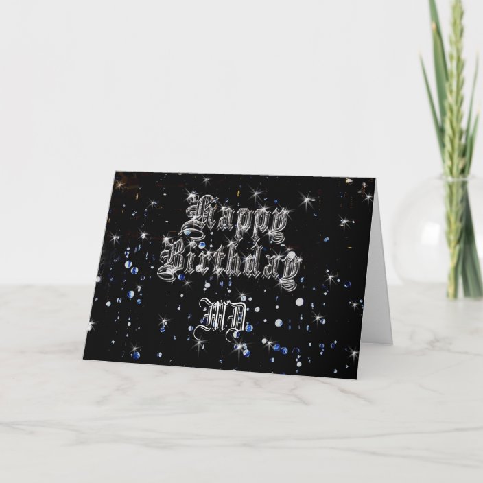 Happy Birthday Bling Greeting Card | Zazzle.com