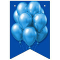 Happy Birthday Blue Boys Party Photo Bunting Flags | Zazzle