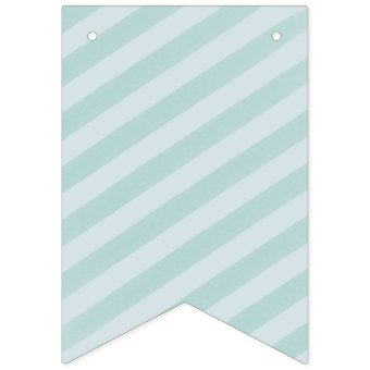 Happy Birthday Blue Gold Confetti First Birthday Bunting Flags | Zazzle