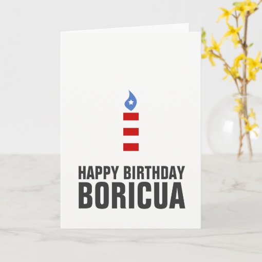Happy Birthday Boricua, Puerto Rico Card | Zazzle