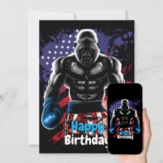 Happy Birthday boxer cap Invitation | Zazzle