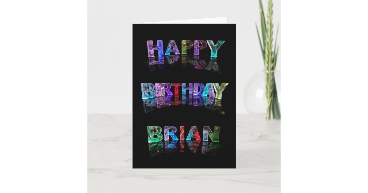 Happy Birthday Brian Card | Zazzle.com