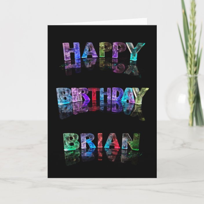 Happy Birthday Brian Card | Zazzle.com