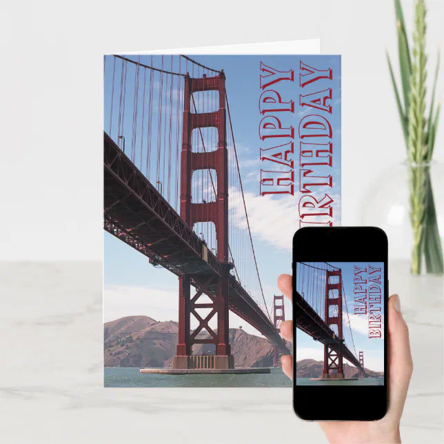 Happy Birthday Bridge Card | Zazzle