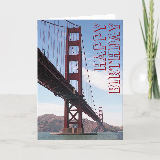 Happy Birthday Bridge Card | Zazzle