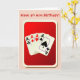 Happy Birthday bridge card playing cards poker | Zazzle