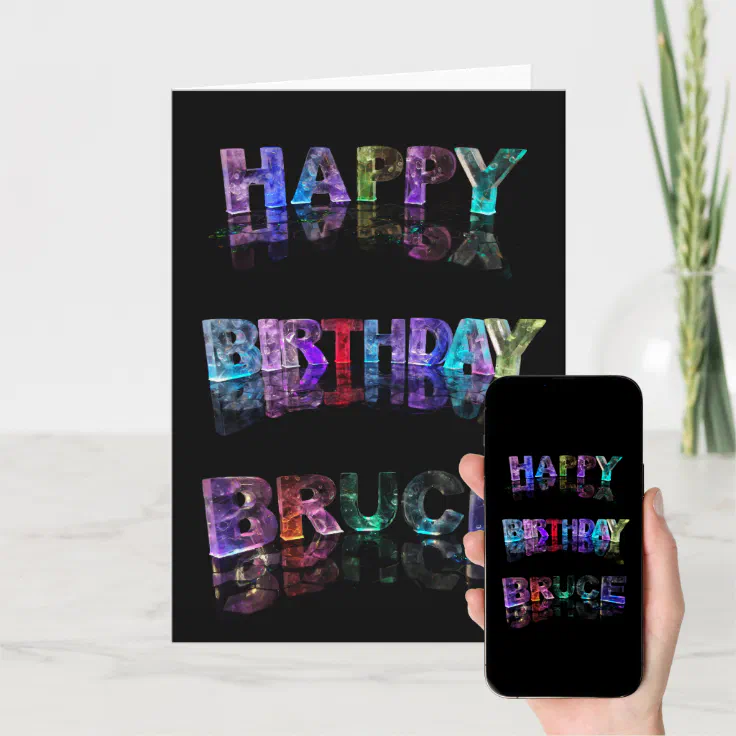 Happy Birthday Bruce Card | Zazzle