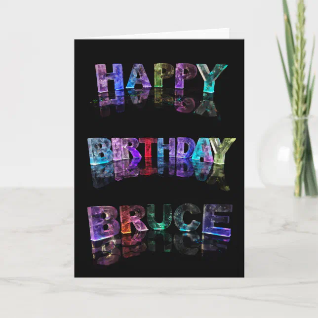 Happy Birthday Bruce Card | Zazzle