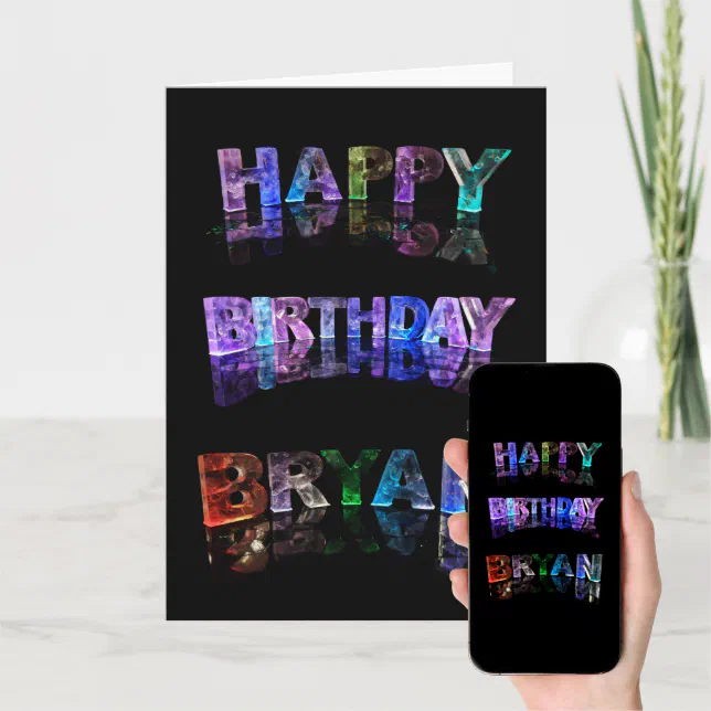 Happy Birthday Bryan Card | Zazzle
