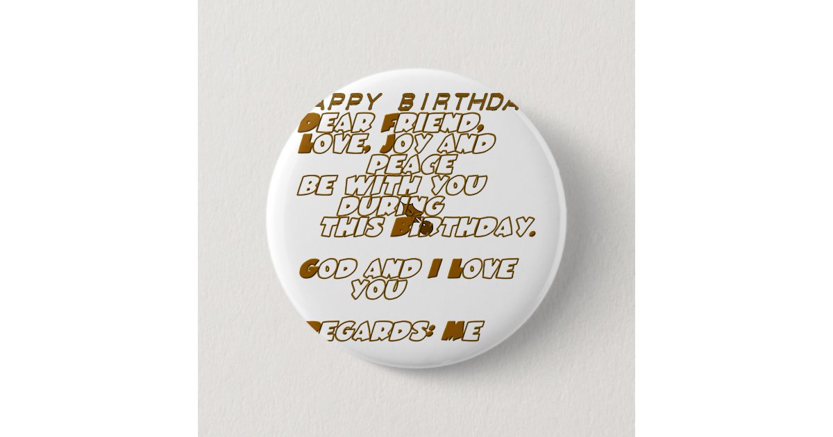 Happy Birthday Button | Zazzle