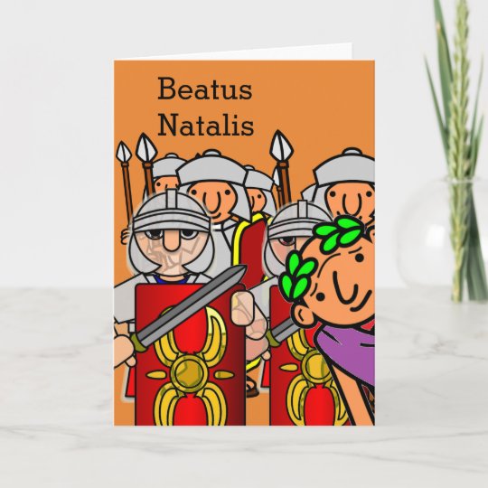 Happy Birthday Caesar Photo Bombs Legion Greetings Card | Zazzle.com