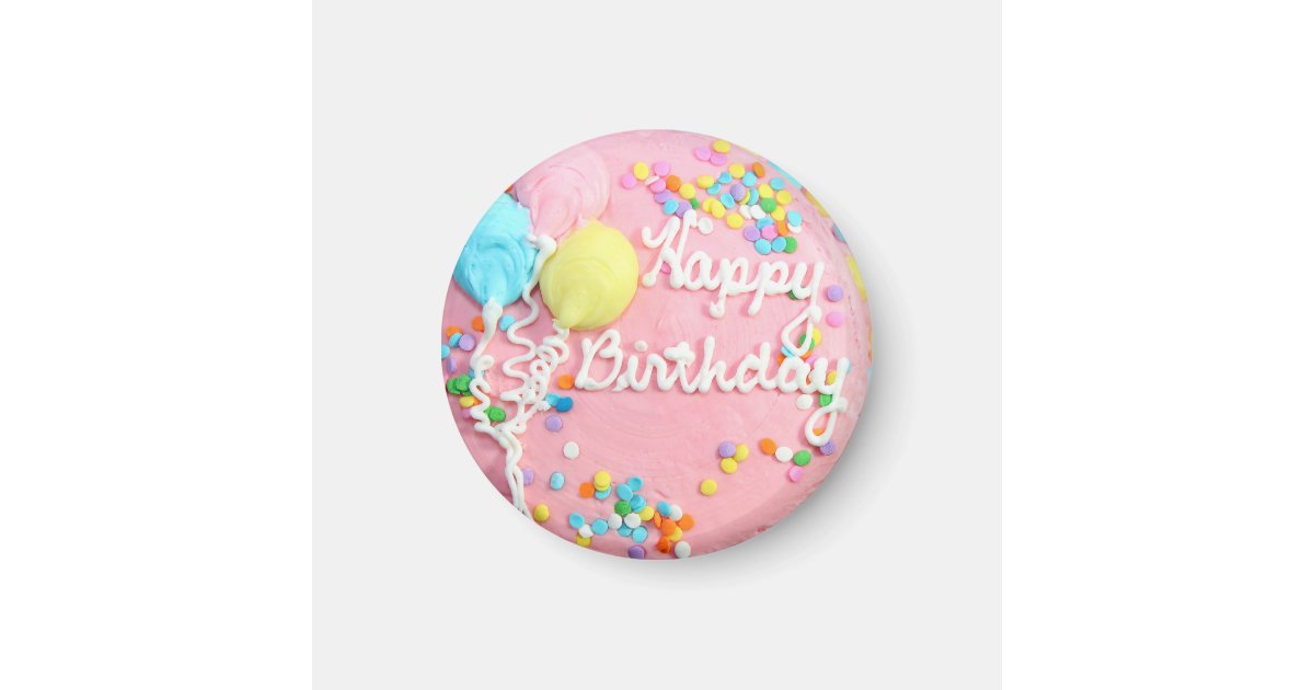 Happy Birthday Cake Magnet | Zazzle