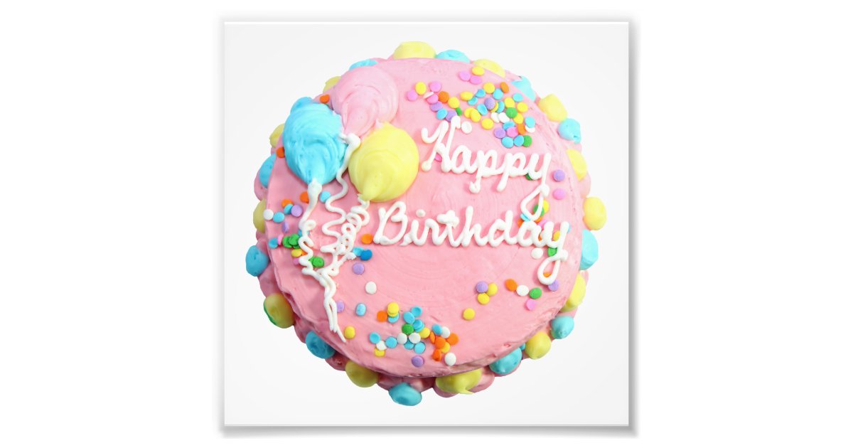 Happy Birthday Cake Photo Prints | Zazzle