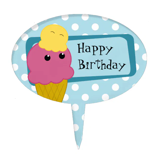 Happy Birthday Cake Pick | Zazzle
