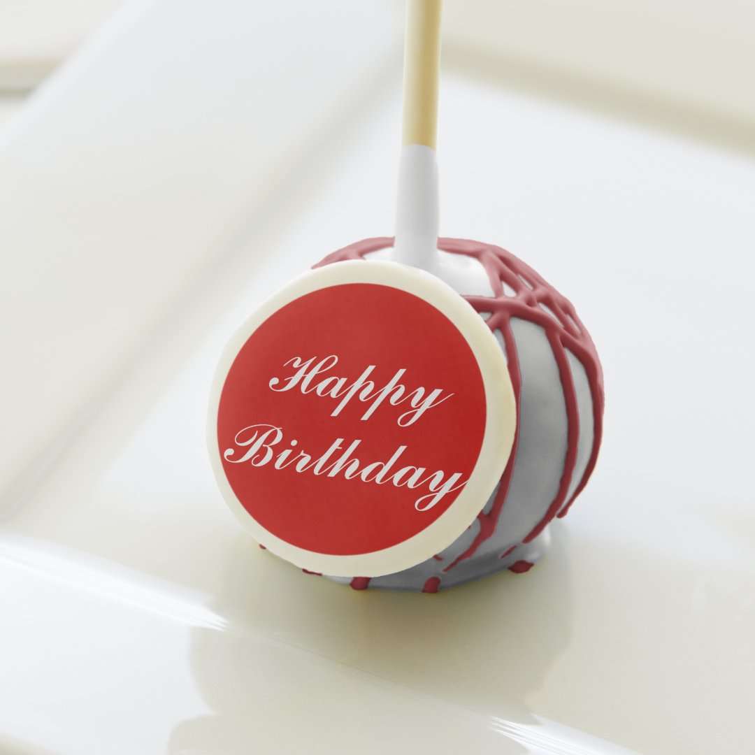 Happy Birthday Cake Pops | Zazzle