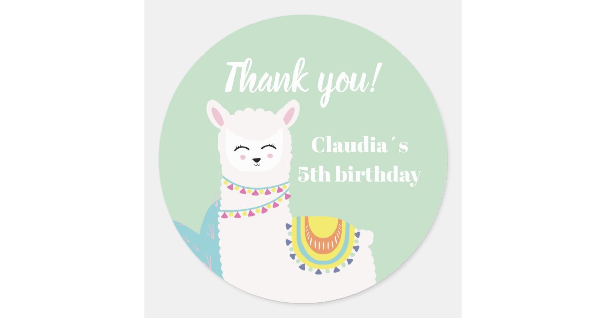 Happy Birthday Call Classic Round Sticker | Zazzle