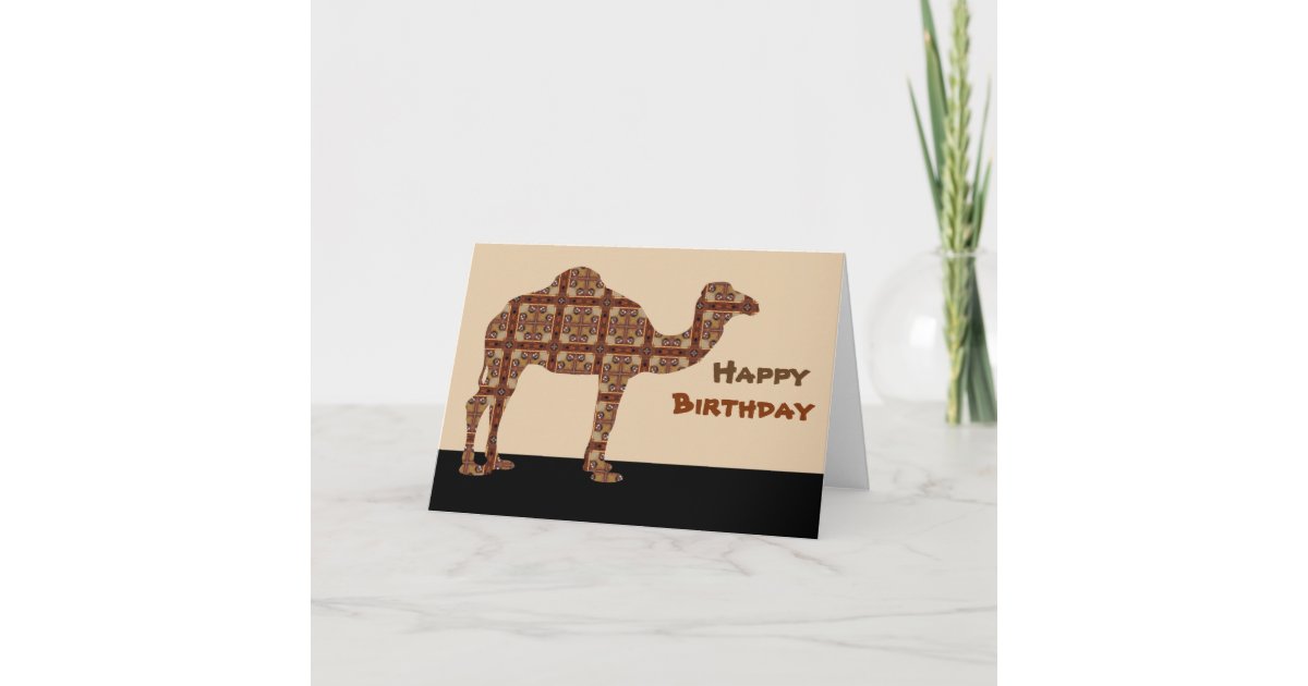 Happy Birthday Camel Card | Zazzle.com