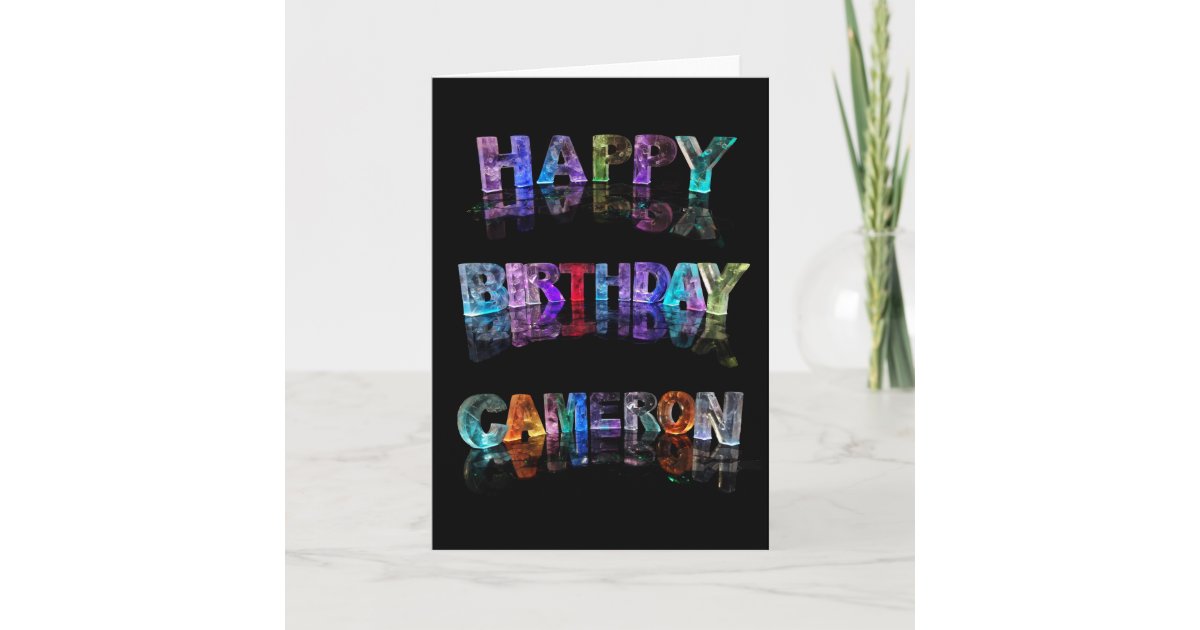 Happy Birthday Cameron Card | Zazzle