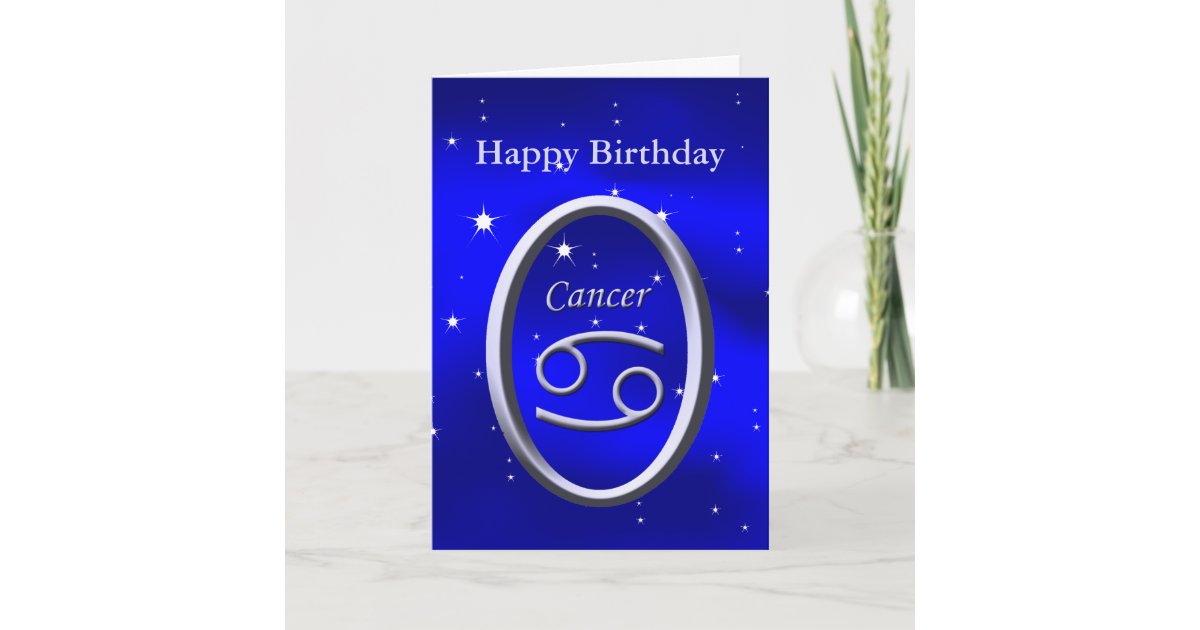 Happy Birthday Cancer Greeting Card | Zazzle