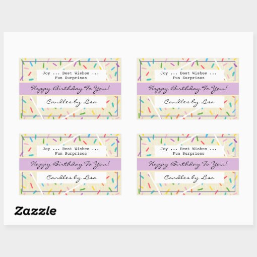 Happy Birthday Candle Making Labels | Zazzle