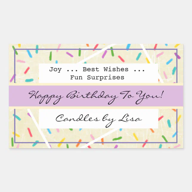 Happy Birthday Candle Making Labels | Zazzle