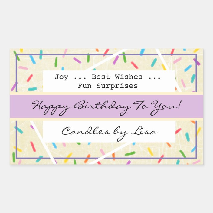 Happy Birthday Candle Making Labels | Zazzle