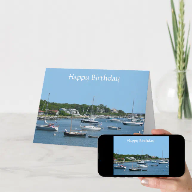 Happy Birthday Cape Cod MA Greeting Card | Zazzle