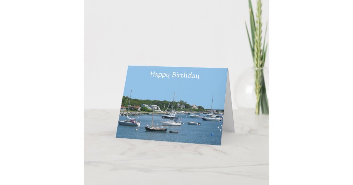 Happy Birthday Cape Cod MA Greeting Card | Zazzle