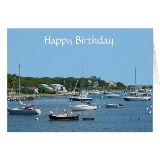 Happy Birthday Cape Cod MA Greeting Card | Zazzle.com