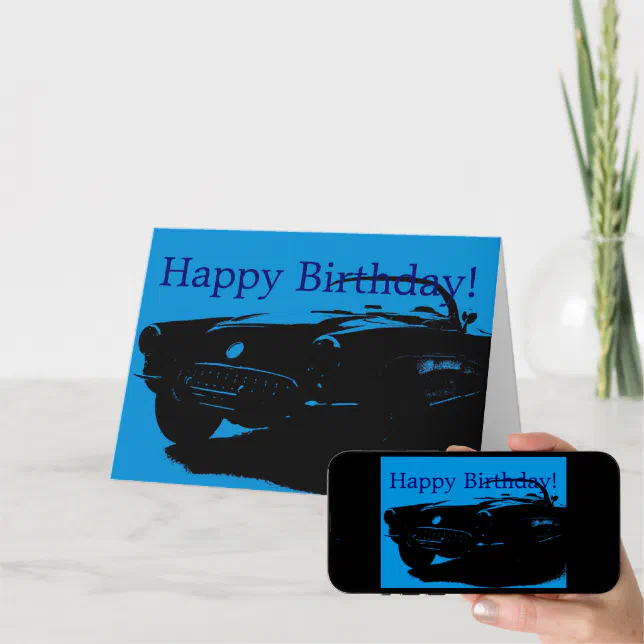 Happy Birthday Car Greeting Card | Zazzle