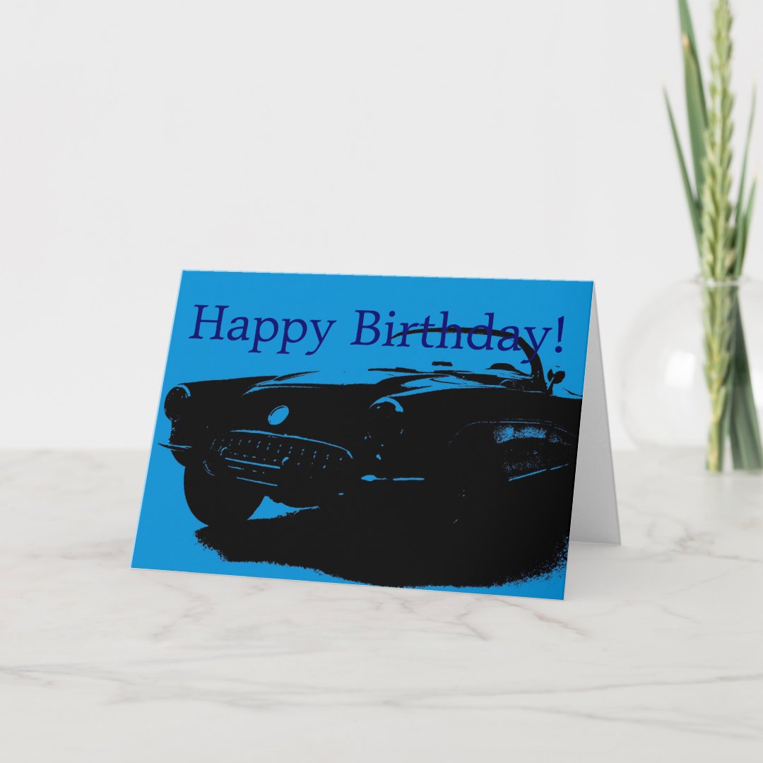 Happy Birthday Car Greeting Card | Zazzle