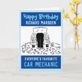 Happy Birthday Car Mechanic Card | Zazzle