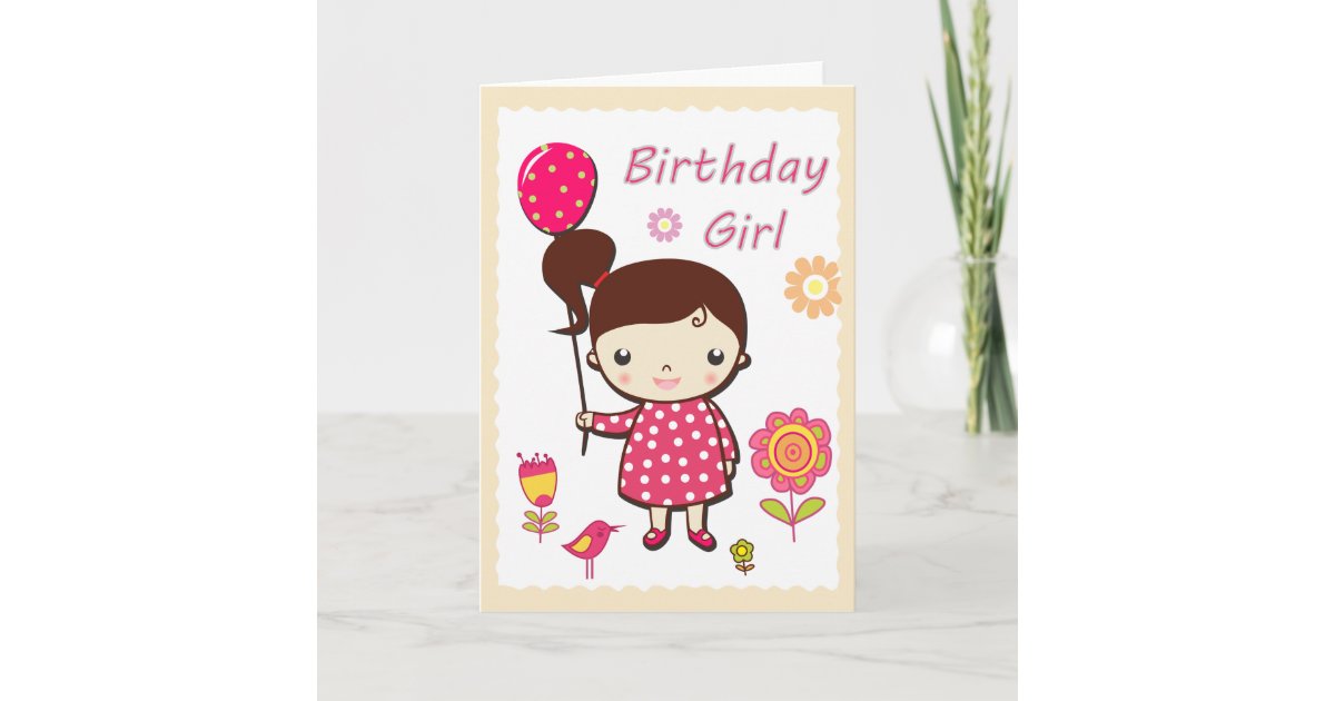 Happy Birthday Card: Birthday Girl Card | Zazzle.com