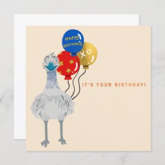Happy birthday card - EMU | Zazzle