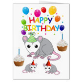 Happy Birthday Card, Large Birthday Card Possum | Zazzle
