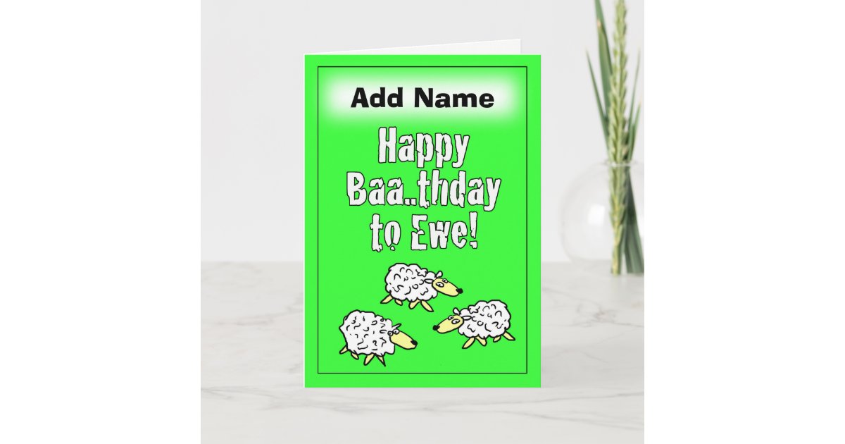 Happy Birthday Card - Personalise Front & Inside | Zazzle