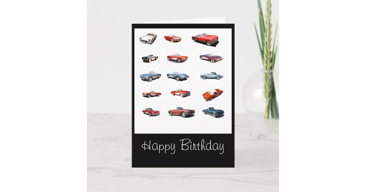 Happy Birthday cars card | Zazzle