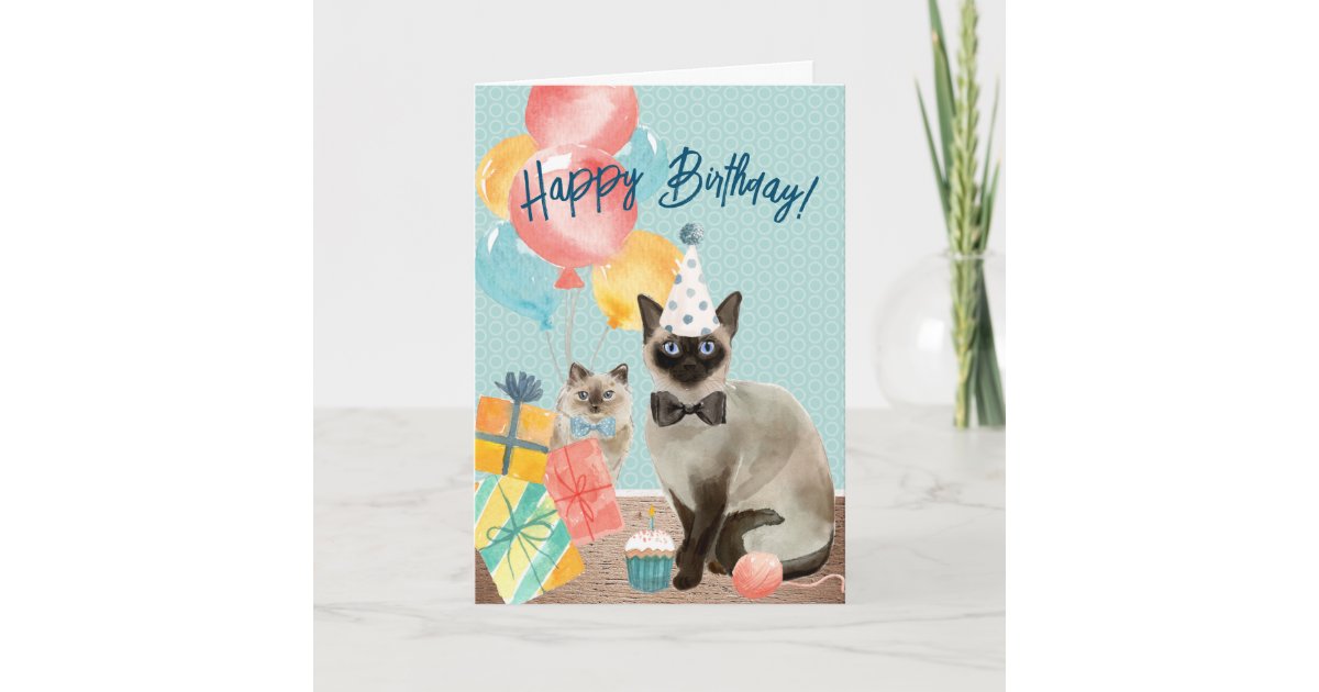 Happy Birthday Cat Lover | Funny Editable Text Card | Zazzle