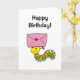 Happy birthday (caterpillar) card | Zazzle